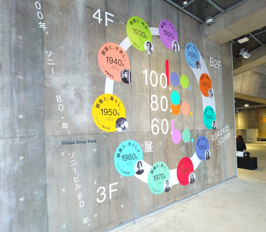 銀座ソニーパーク「100.80.60.展」体験レポを報告 -3- -1940～50年の銀座とソニーの様子を紹介-